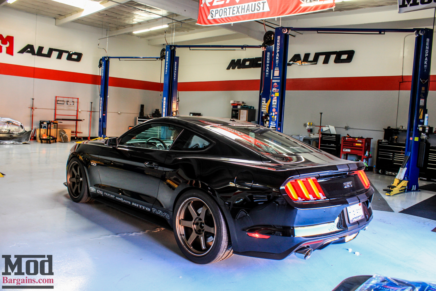 S550 Mustang GT on Volk TE37s gets BMR Suspension Mods